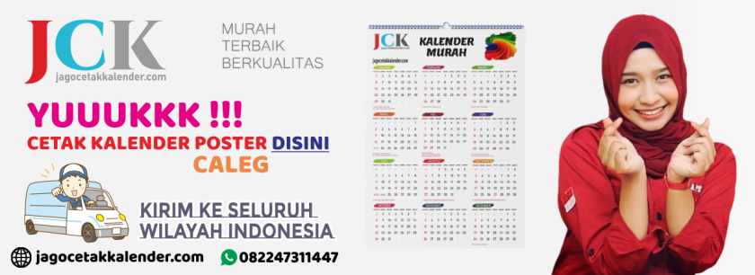 Harga Cetak Kalender Poster / Caleg / Partai - JAGONYA Percetakan Kalender