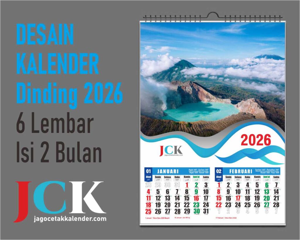 5 Desain Kalender 2026 Download Gratis - File CDR - Simpel LENGKAP